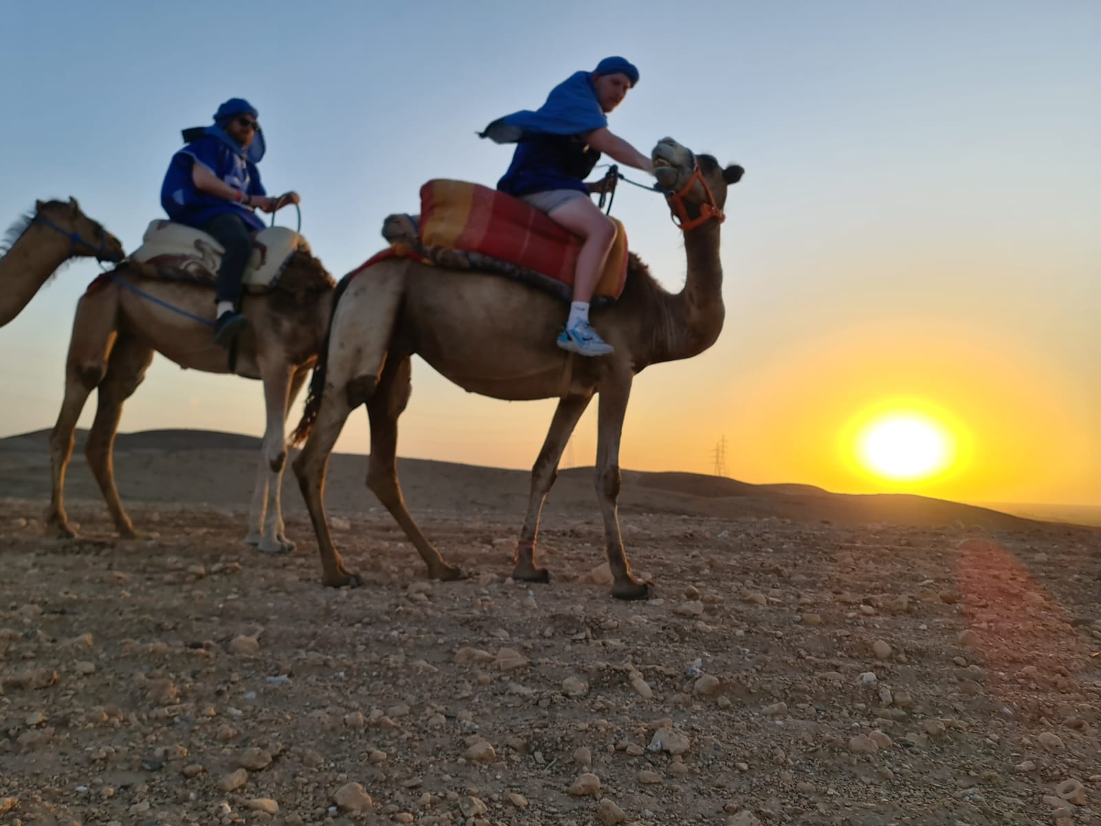 Agafay desert private sunset camel ride from Marrakech